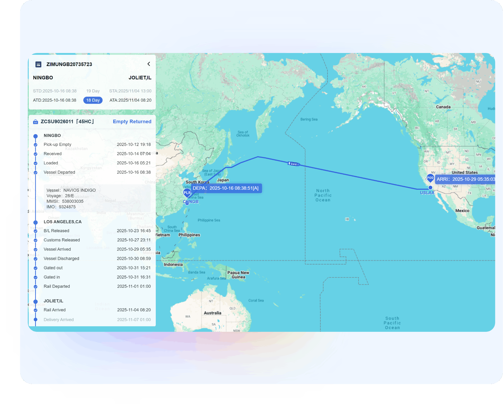 Container Tracking | Bill of Lading Tracking | Shipment Tracking
